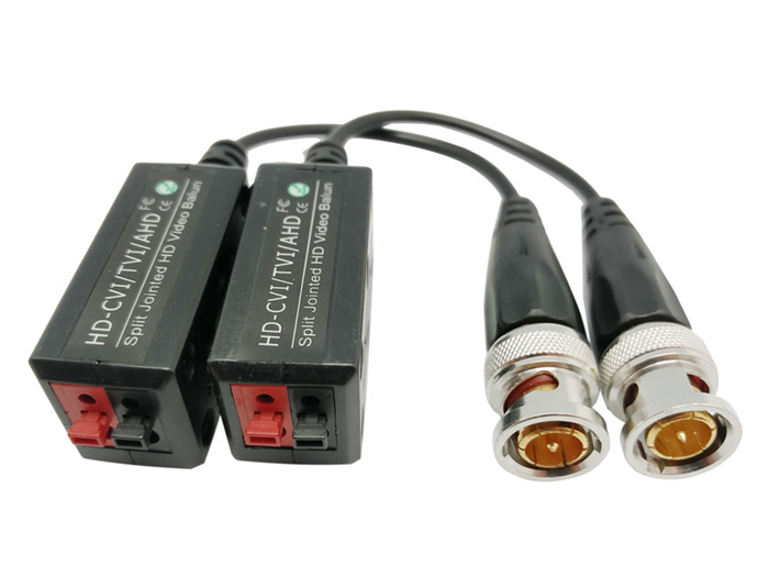 Pareja Balun BNC Coaxial a UTP - para Video HD - Conector a Presión