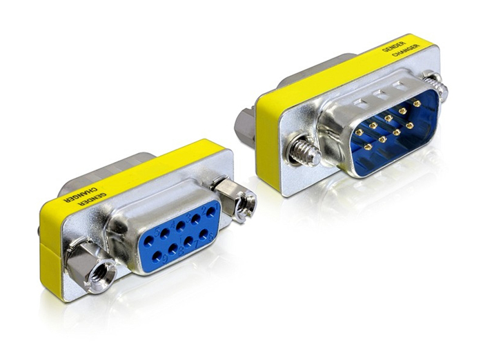 Adaptador sub-D 9 Pin Hembra - 9 Pin Macho