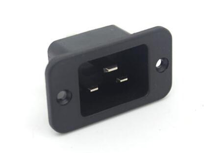 IEC 60320 C20 Inlet Chassis-Mount Female Connector - Faston 6,3 mm