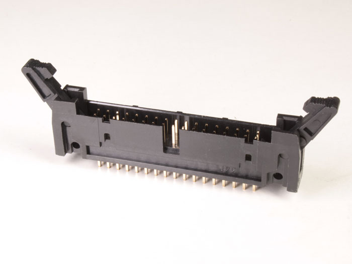 2.54 mm Straight PCB Mount Male Flat Ribbon Cable Connector Long Latch ...