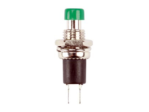 Panel-Mount Push Button Switch - 1NO - Green