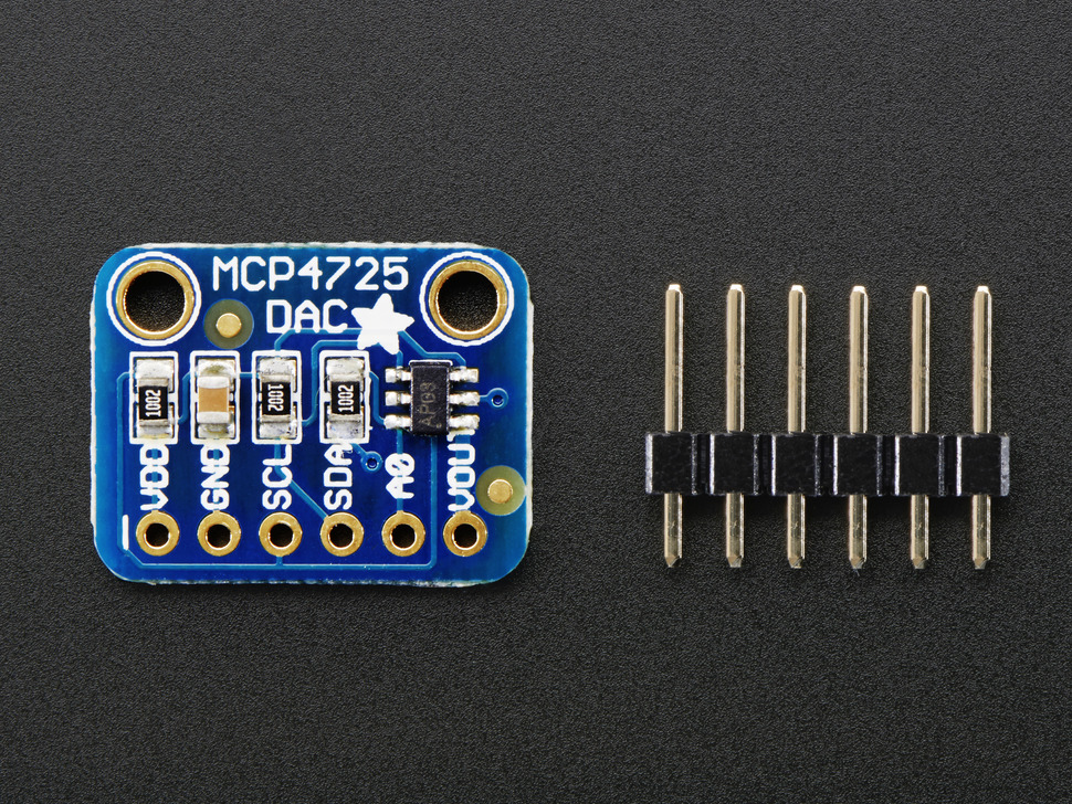Adafruit MCP4725 - Conversor Digital Analógico 12 Bit Interface I2C - DAC - 935
