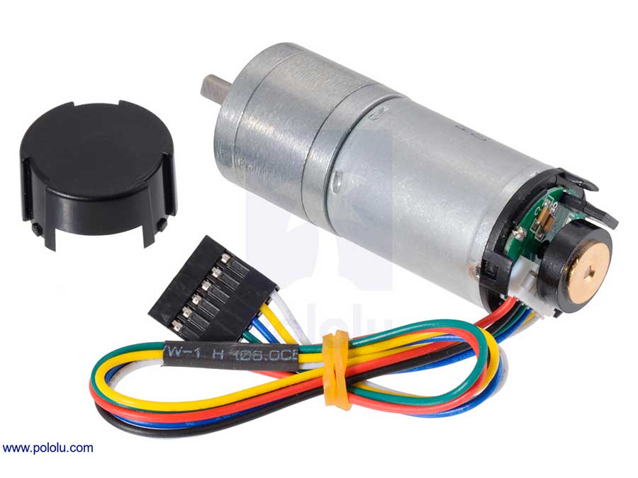 Pololu 25Dx67L mm MP 12V with 48 CPR Encoder - Motor 25 x 52 mm 12 Vcc ...