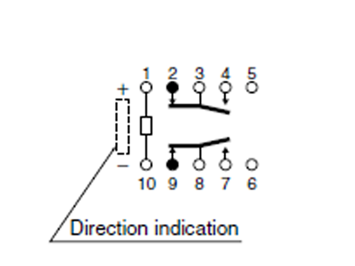 Panasonic TQ2-12V - Relais Miniature 12 Vcc DPDT 1 A