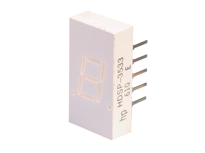 Common Cathode 7 Segment LED Display - 7.62 mm - Red High Luminosity ...