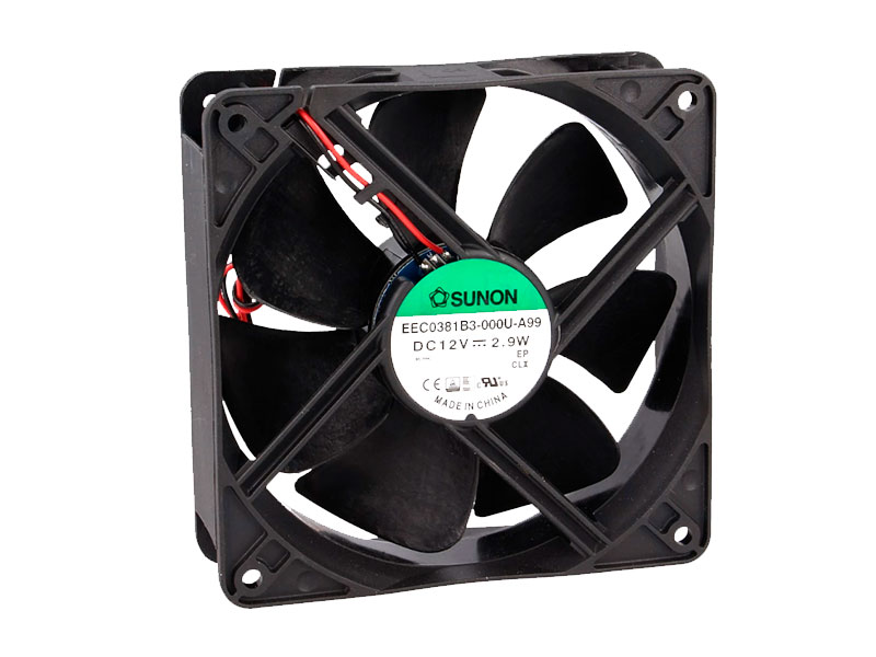 Sunon EEC0381B3-000U-A99 - Ventilador Axial Bolas 120 x 120 x 38 mm - 12 Vcc