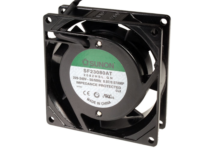 Sunon SF23080AT2082HSL - Ventilador axial casquillo sunon 80 x 80 x 25 mm - 230 VCA