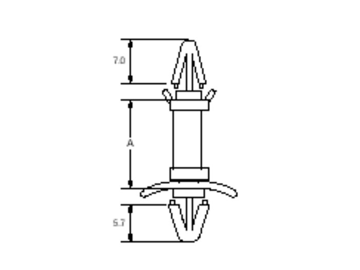Entretoise PA66 Circuit Imprimé Double 6,4 mm
