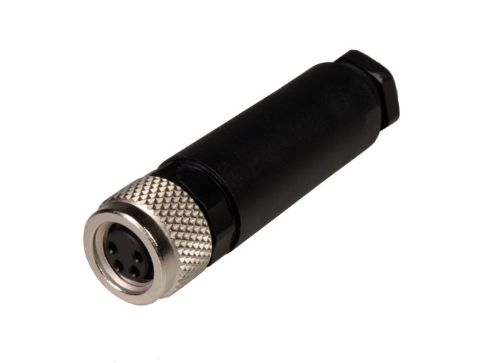 Conector Circular M8 Hembra Recta 4 Polos - B5143-0