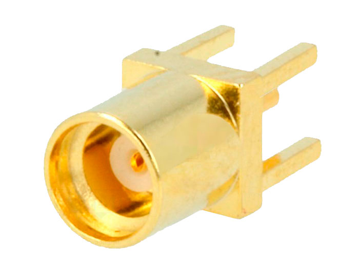 Conector MMCX Base Hembra Recta para Circuito Impreso - MMCX-10