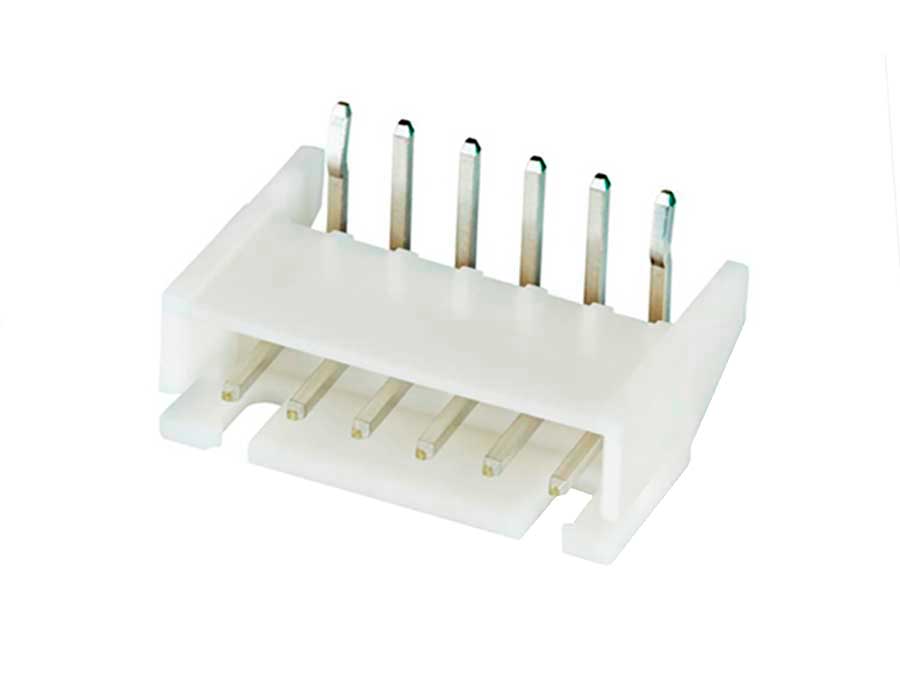 JST Serie XH - Conector Poste 2,5 mm Macho Acodado - 6 Contactos - S6B-XH-A(LF)(SN)
