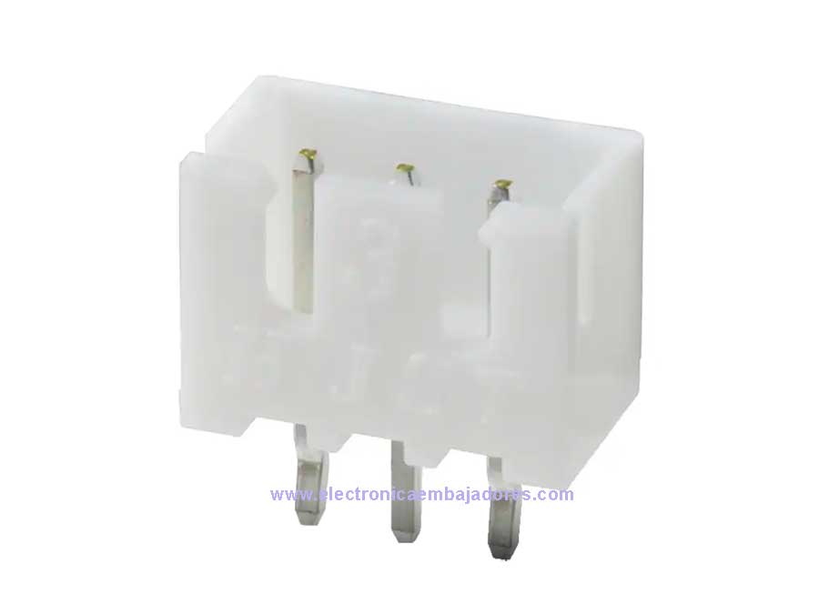 JST Serie XH - 2.5 mm Straight Male Post Connector - 3 Contacts - B3B-XH-A(LF)(SN)