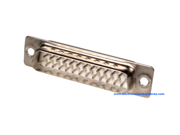 Conector sub-D Macho - 25 Contactos Soldables