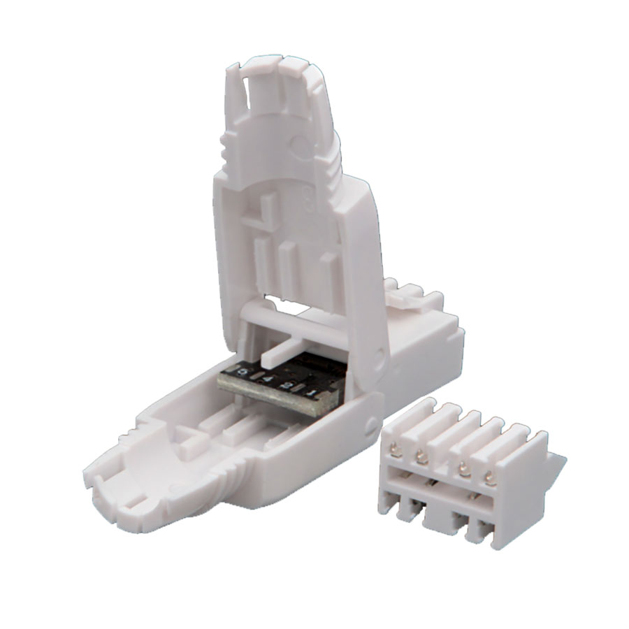 Conector Ethernet RJ45 Cat6A Sin Herramientas