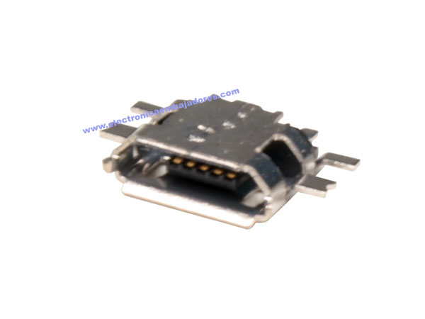 Conector micro-USB-B 5 Pines Hembra Circuito Impreso ("5BR3M4044S")