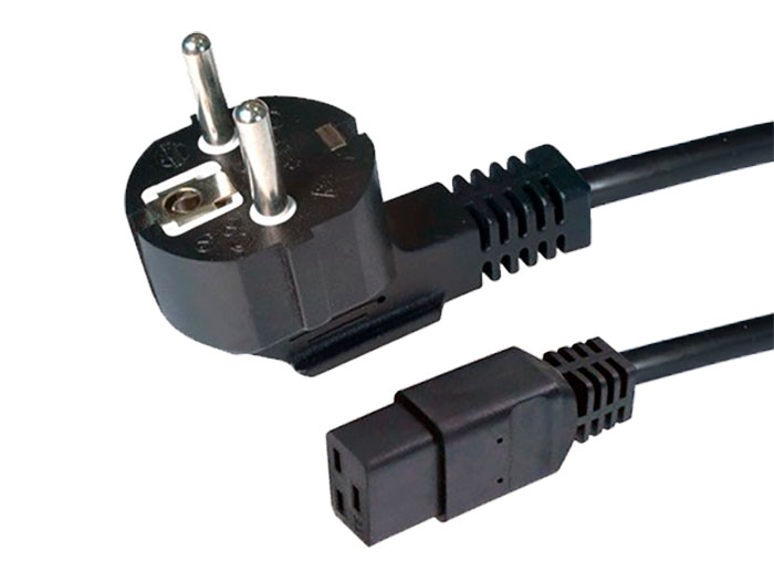 Conexión Eléctrica Red Tipo IEC 60320 C19 Hembra - Schuko - 1,8 m ("IEC320","IEC60320","IEC 60320")