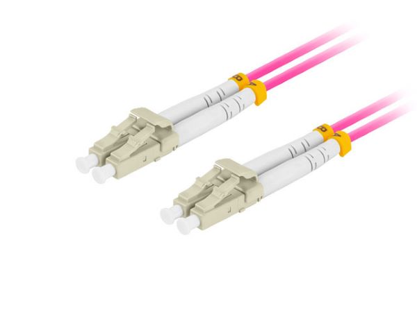 Lanberg - Conexión Fibra Óptica Duplex LC-UPC a LC-UPC - MM OM4 50-125 LSZH 3,0 mm - 15 m - FO ...