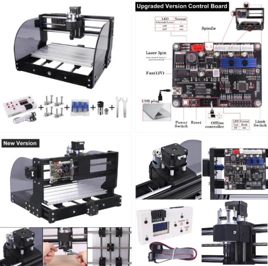 Iklestar CNC Router 3018-PRO MAX - Grabador Láser CNC con Controlador ...