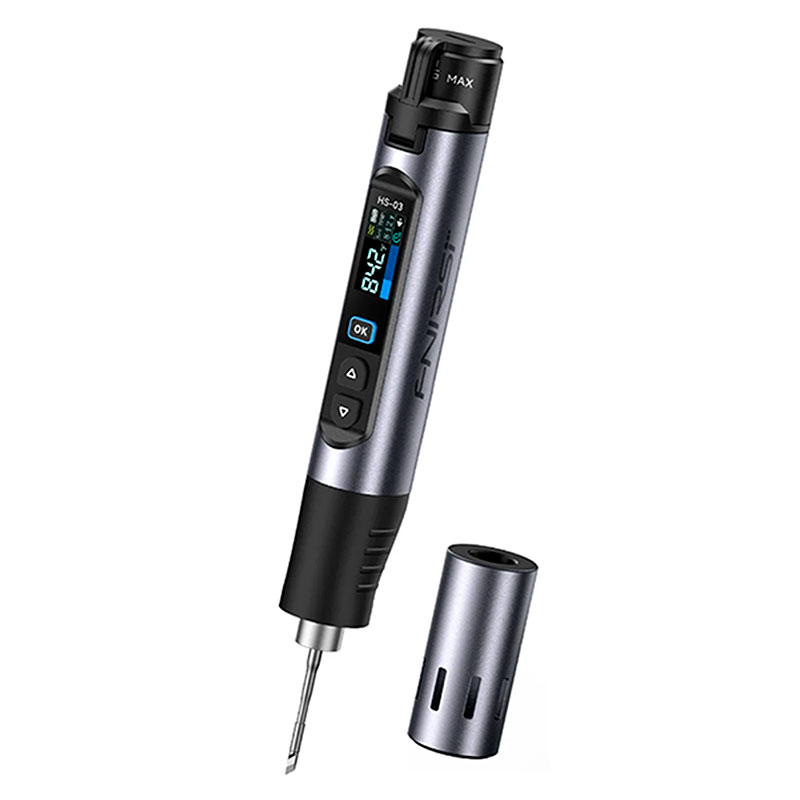 FNIRSi HS-03 Plus - Soldador Eléctrico Lápiz Recargable 10W USB-C con 3 ...