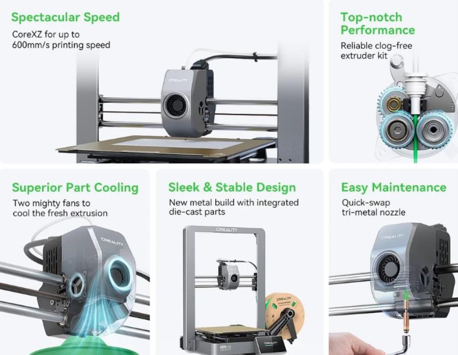 Creality Ender-3 V3 - FDM 3D Printer 60mm/s + K1/ Ender-3 V3 SE PE Build Plate