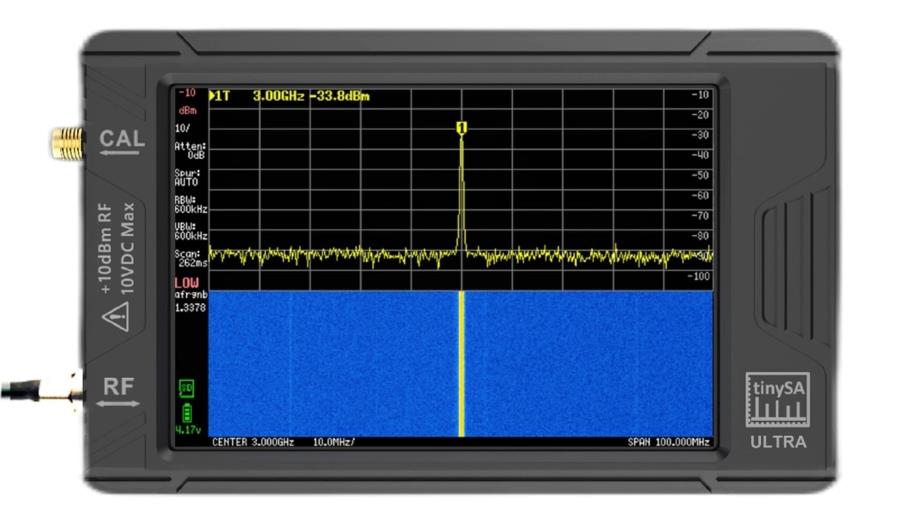 tinySA ULTRA V0.4.5.1 - Portable ESD spectrum analyzer with 4" display ...