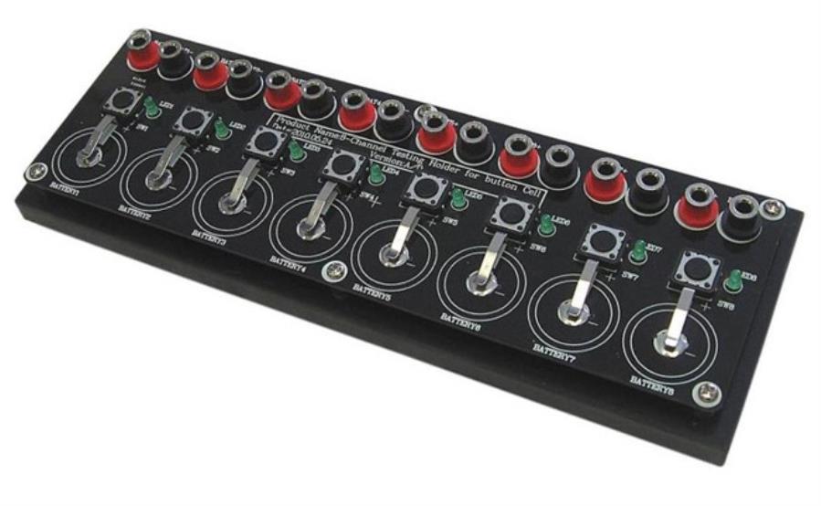 AOT - 8 Channel Button Cell Testing Board with Clips for Analyzer Equipment