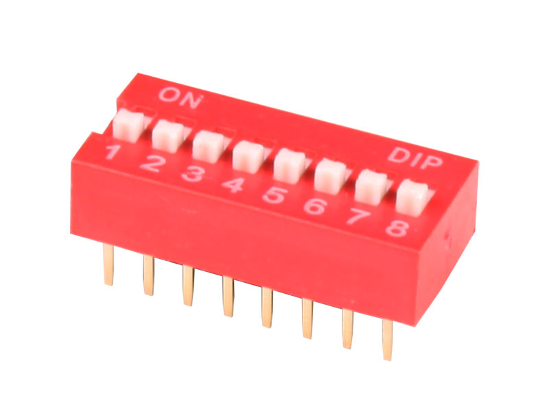 Interruptor DIP Horizontal Perfil Alto 8 Posiciones - DIP008