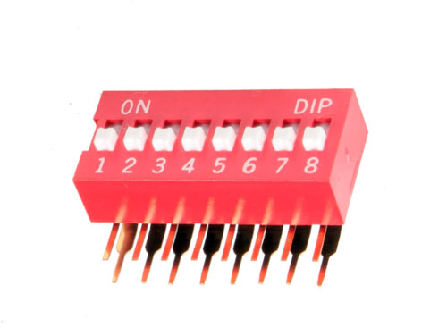 Interruptor DIP Vertical 8 Posiciones