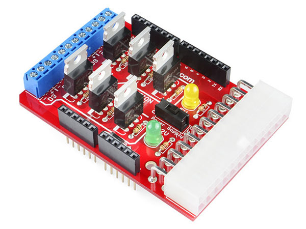 Sparkfun Dev 10618 Arduino Power Driver Shield Kit Sparkfun Sprk Prscreward 0029dev