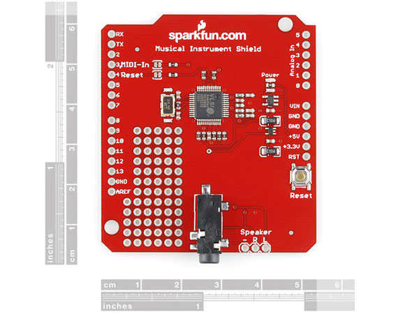 Sparkfun Music Instrument Shield Arduino Shield Dev 10587