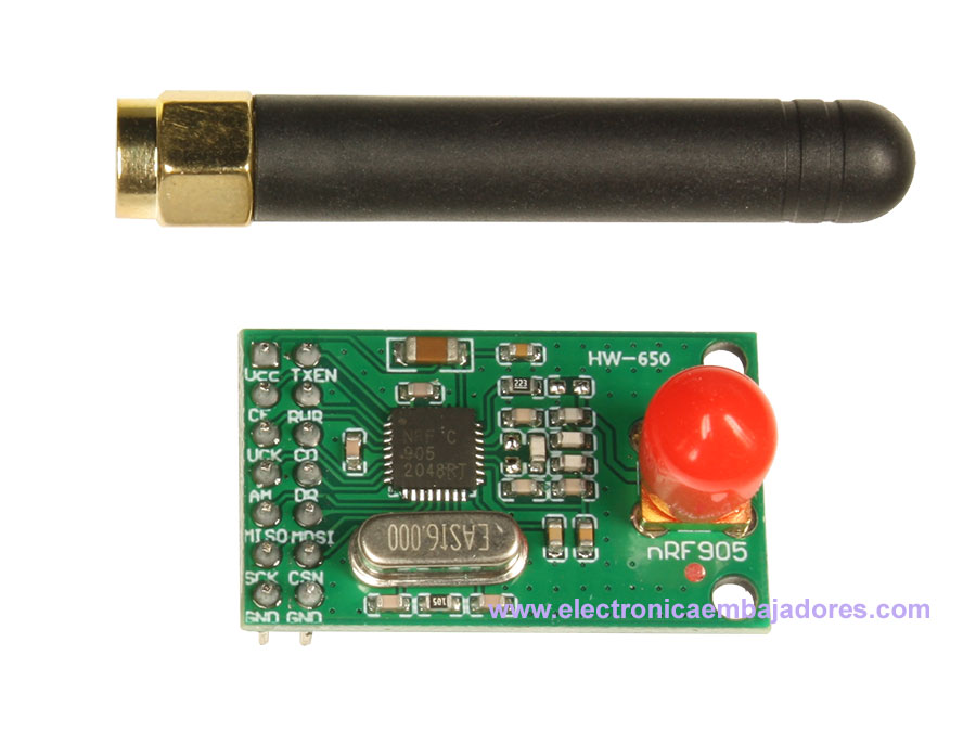 DIY MCU NRF905 GFSK - 433Mhz transceiver with antenna