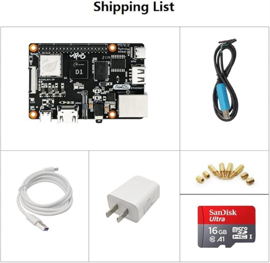 youyeetoo Sipeed Nezha D1 Standard Kit - Módulo de desarrollo RISC-V Linux basado en Allwinner ...