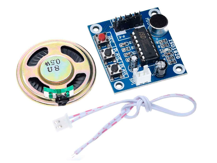 Módulo Grabación de Audio ISD1820 con Micrófono y Altavoz