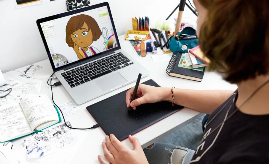Wacom One by Wacom M - Digitizing Tablet with Pressure Sensitive ...