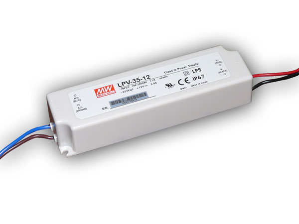 Mean Well LPV-35-24 - Constant Voltage LED Driver - 35 W - 24 V
