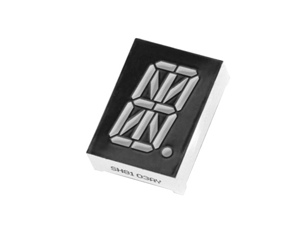 Display LED 16 Segmentos Cátodo Común - 20 mm - Rojo - PSC08-11SRWA