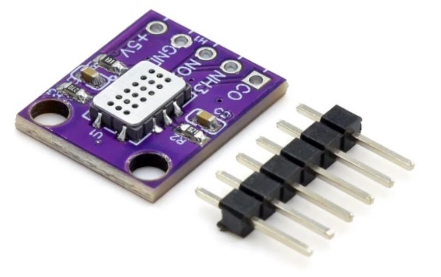 Sensor de Gases con MiCS-6814 para CO NO2 NH3 C2H5OH H2 CH4 C3H8 C4H10