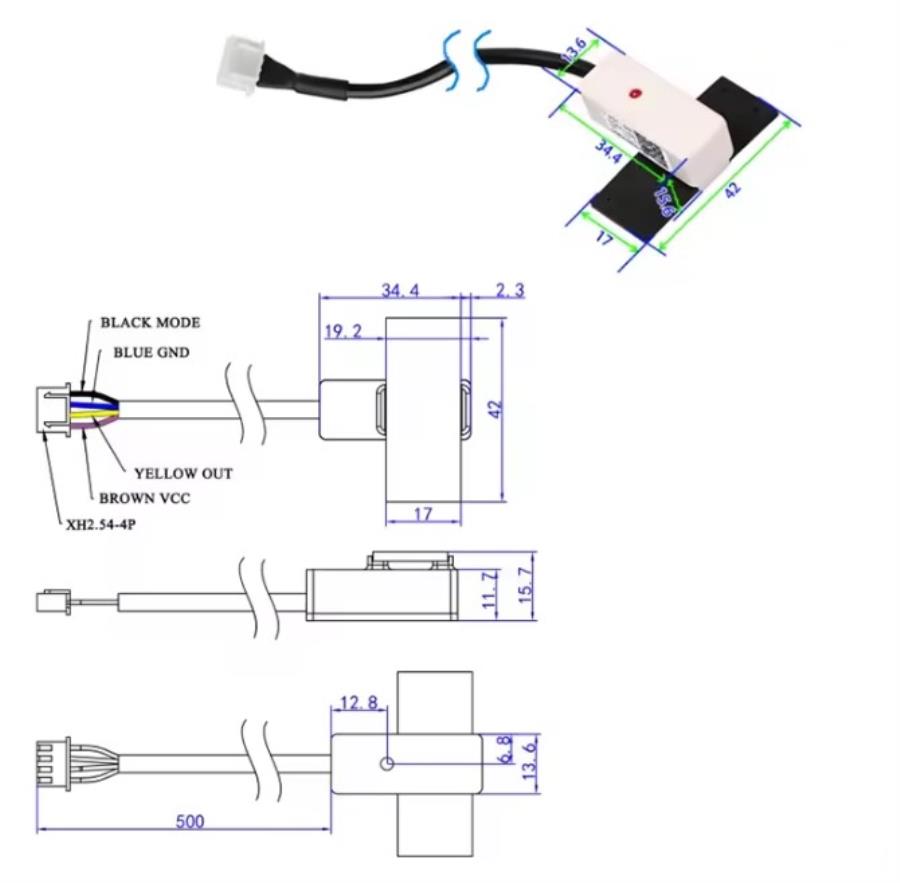 XKC Y26-V - Sensor capacitivo de nivel de líquidos sin contacto