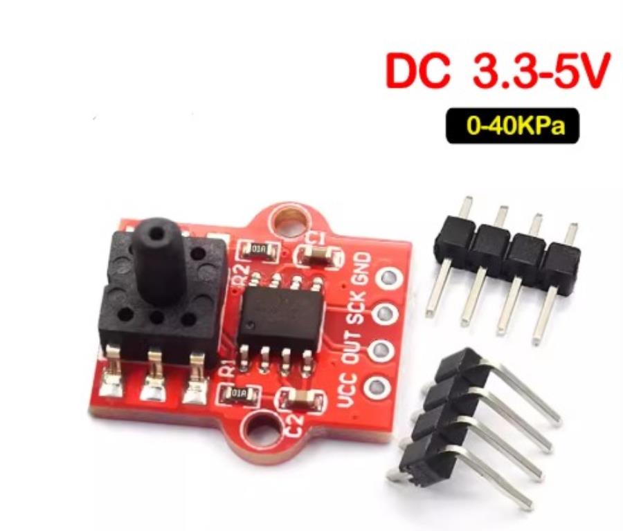 Pressure sensor with PCB - 0-40 KPa - MPS20N0040D-D