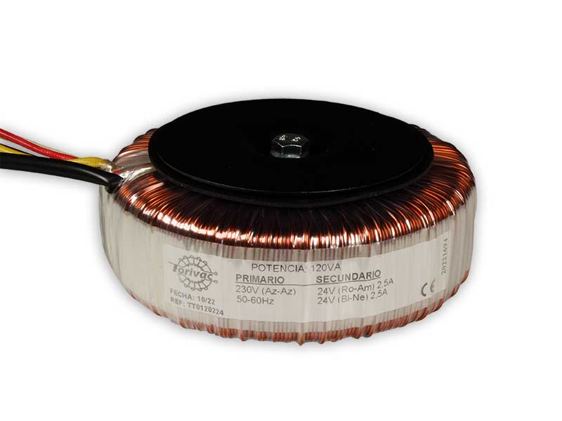 Transformador Toroidal - 2 x 24 V - 120 W
