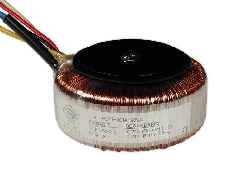 Transformador Toroidal - 2 x 24 V - 90 W